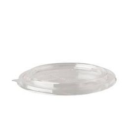 Deckel Papstar pure, Ø 150 mm, für Salatschalen (500/1000 ml), 50 Stk., biologisch abbaubar, nachwachsende Rohstoffe, PLA, transparent