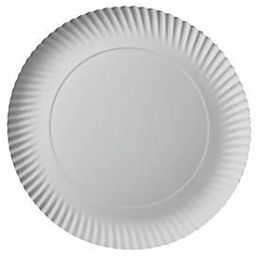 Pappteller Papstar Pure, Einweg, rund, Ø 290 mm, lebensmittelecht, FSC®-zertifiziert & kompostierbar, weiß, 2 x 100 Stück