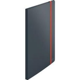 Leitz® Sichtbuch Cosy, A4-Format, 20 transparente Hüllen für bis zu 40 Blatt, Stauraum für lose Blätter, Polypropylen, grau