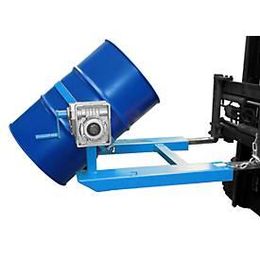 Fasskipper Bauer FD-HK mit Kurbel, Stahl, B 1000 x T 1245 x H 540 mm, blau