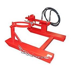 Fasskipper Bauer FD-H mit Hubzylinder, Stahl, B 1000 x T 1245 x H 475 mm, rot