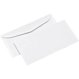 Kuvertierumschläge 114 x 229 mm DIN lang Offset weiss, 1000 Stück, ohne Fenster