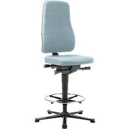 bimos Drehstuhl All-in-One 9641, mit Gleiter und Aufstiegshilfe, Stoffpolster, Duotec grau