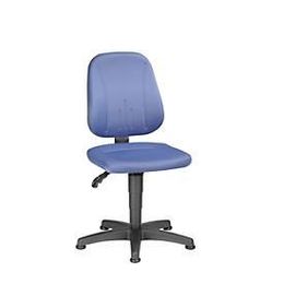 bimos Arbeitsdrehstuhl Unitec, Stoffpolster, Gleiter, Visa mittelblau
