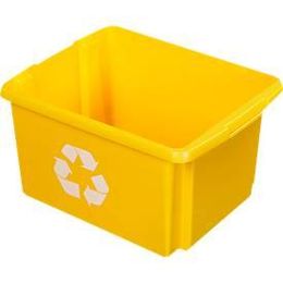Recycle-Box Sunware Nesta, 32 l, L 455 x B 360 x H 240 mm, gelb