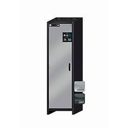 Sicherheitsschrank Typ 30 ASECOS Q-CLASSIC-30, Flügeltür, Anschlag links, Front ASECOS Silber, B 564 x T 620 x H 1947 mm