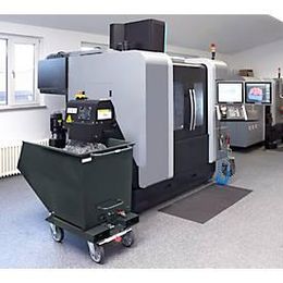 Fetra Muldenkipper 4702, 450 l, anthrazit RAL 7016, mit Ablasshahn und Sieb