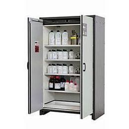 Sicherheitsschrank Typ 30 ASECOS Q-CLASSIC-30, Flügeltüren, Front Lichtgrau, B 1164 x T 620 x H 1947 mm