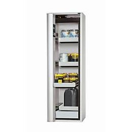 Sicherheitsschrank Typ 90 ASECOS S-PHOENIX touchless-90, vollautom. Sensor-Falttür, Anschlag links, Front Lichtgrau, B 596 x T 616 x H 1968 mm