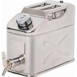 Sicherheitsbehälter, Edelstahl 1.4301 poliert, 10 l, B 170 x T 445 x H 280 mm, Schraubverschluss, Belüftungsventil