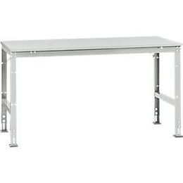 Manuflex Arbeitstisch UNIVERSAL Standard, 1750 x 1000 mm, Kunststoff lichtgrau, lichtgrau