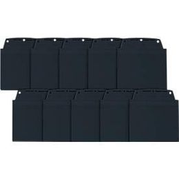 Orgatex Sichttaschen, A6 quer, anthrazit, 10 St.