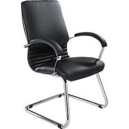 Nowy Styl Freischwinger Xeros, Leder, schwarz