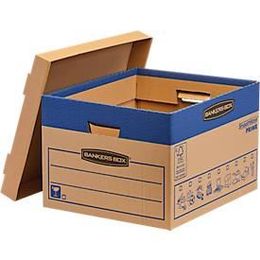 Umzugskarton SmoothMove Prime, 2-lagige Wellenpappe, abnehmbarer Deckel, Beschriftungsfeld, H 287 x B 380 x T 430 mm, 47 L, 10 Stück, braun