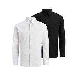 Jack & Jones JACK & JONES Hemd 'Joe' Herren Gr&ouml;&szlig;e 39/40 schwarz / wei&szlig;
