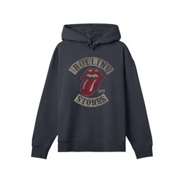 F4NT4STIC Sweatshirt 'The Rolling Stones Tour '78' Damen Gr&ouml;&szlig;e L dunkelgrau / rot / schwarz