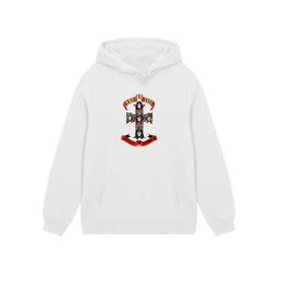 F4NT4STIC Sweatshirt 'Guns 'n' Roses Appetite For Destruction' Herren Gr&ouml;&szlig;e M lila / rot / schwarz / wei&szlig;