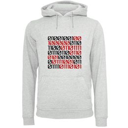 F4NT4STIC Sweatshirt 'I love you 01001001 Binary Code Valentinstag' female Grey size XXL