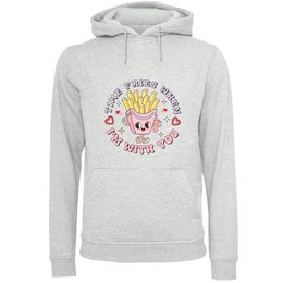 F4NT4STIC Sweatshirt 'Time Fries when I am with you Valentinstag' Damen Gr&ouml;&szlig;e XXXL grau / pink