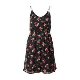 VERO MODA Kleid 'VMSMILLA' Damen Größe 34 oliv / altrosa / dunkelrot / schwarz Winterkleid