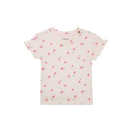 Noppies T-Shirt 'Moapa' M&auml;dchen Gr&ouml;&szlig;e 56 creme / hellblau / rot