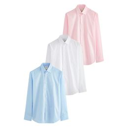 next Hemd Herren Größe L hellblau / rosa / weiß