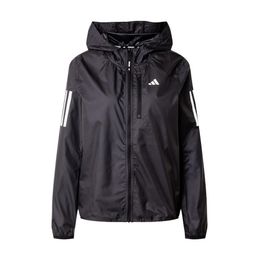 adidas Performance Sportjacke 'Own The Run' Damen Größe XXXL/4XL schwarz / weiß