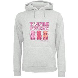 F4NT4STIC Sweatshirt 'Valentinstag You're Sweet Gummy Bears' Damen Gr&ouml;&szlig;e XXL grau / pink