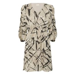 Kaffe Kleid 'Archy' Damen Gr&ouml;&szlig;e 34 chamois / schwarz Winterkleid