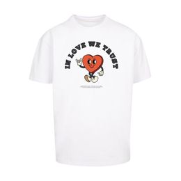 F4NT4STIC Shirt 'In Love We Trust Valentinstag Streetwear' male White size S