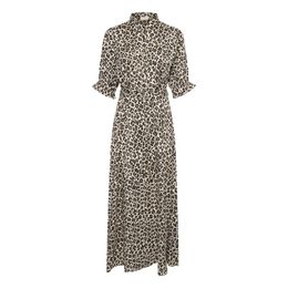Kaffe Blusenkleid 'Velana' Damen Größe 42 beige / braun / schwarz Winterkleid