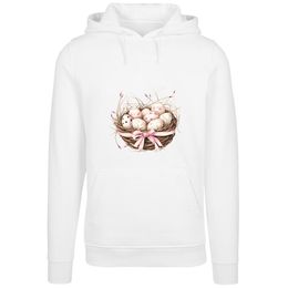 F4NT4STIC Sweatshirt 'Osterei Nest Korb Dekor' Damen Größe XS mischfarben / weiß