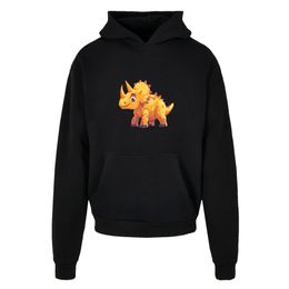 F4NT4STIC Hoodie 'S&uuml;&szlig;er Triceratops Dinosaurier' Herren Gr&ouml;&szlig;e XL gelb / schwarz