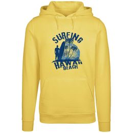 F4NT4STIC Sweatshirt 'Hawaii Surf Beach Summer' Herren Gr&ouml;&szlig;e S dunkelblau / gelb