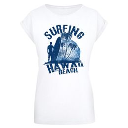 F4NT4STIC Shirt 'Hawaii Surf Beach Summer' female White size XXXL
