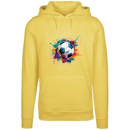 F4NT4STIC Sweater 'Bunte Fu&szlig;ball Grafik' male Yellow size L