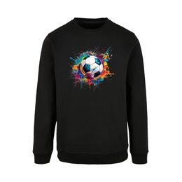 F4NT4STIC Sweatshirt 'Bunte Fu&szlig;ball Grafik' male Black size XXXL