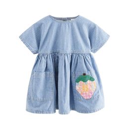 next Kleid Mädchen Größe 92 blau / grün / apricot / pink
