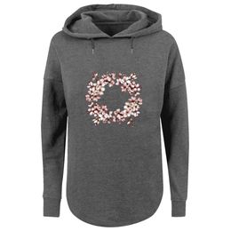 F4NT4STIC Sweatshirt 'Rosa Fr&uuml;hlings Blumenkranz Dekor' female Grey size L
