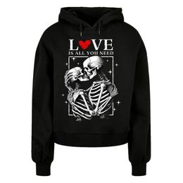 F4NT4STIC Sweatshirt 'Love is all you need' Damen Gr&ouml;&szlig;e XXXL rot / schwarz / wei&szlig;