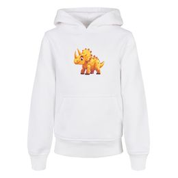 F4NT4STIC Sweatshirt 'S&uuml;&szlig;er Triceratops Dinosaurier' Jungen Gr&ouml;&szlig;e 158/164 gelb / dunkellila / orange / wei&szlig;