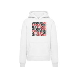 F4NT4STIC Sweatshirt 'I Love You 01001001 Binary Code Valentinstag' Jungen Gr&ouml;&szlig;e 158/164 rot / schwarz / wei&szlig;