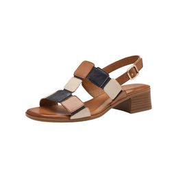 Tamaris Sandale Damen Gr&ouml;&szlig;e 40 creme / braun / schwarz