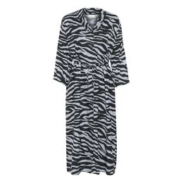 Kaffe Kleid 'KAOlga' Damen Größe 34 grau / schwarz Winterkleid