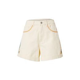 Vila Shorts Damen Größe 30/31 creme / karamell / tanne / schwarz