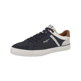 Pepe Jeans Sneaker 'Kenton Stage' Herren Gr&ouml;&szlig;e 44 dunkelblau / braun / wei&szlig;