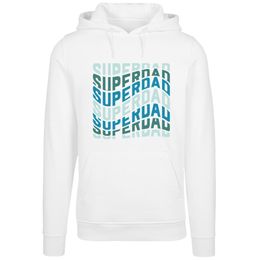 F4NT4STIC Sweatshirt 'Super Dad Retro Trend Vatertags Design f&uuml;r Papas' Herren Gr&ouml;&szlig;e M blau / t&uuml;rkis / azur / wei&szlig;