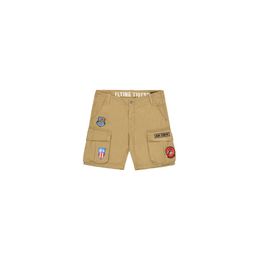 Alpha Industries Cargoshorts 'Flying Tigers' Herren Gr&ouml;&szlig;e 32 beige / blau / rot / wei&szlig;