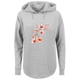 F4NT4STIC Sweatshirt 'Rosa Blumenzweig 3D' female Grey size XL