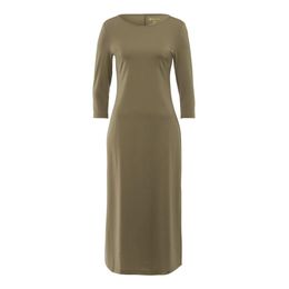 Les Lunes Wadenlanges Jersey-Kleid 'Dakotaa Dress' Damen Größe 38 oliv Winterkleid